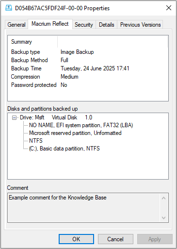 Macrium Windows Explorer Shell Integration